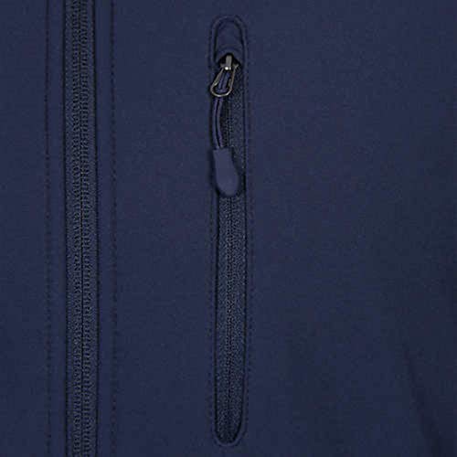 Kirkland Signature Men's Sherpa Lined Softshell Detachable Hood (L, Navy)