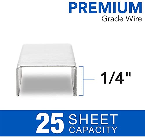 Staples 4 Pack - 20,000 Premium Staples S.F.3 - Heavy Duty Chisel Point Premium Staples 1/4 Inch Staple - Staples for Stapler Jam Free Office Staples for Standard Stapler