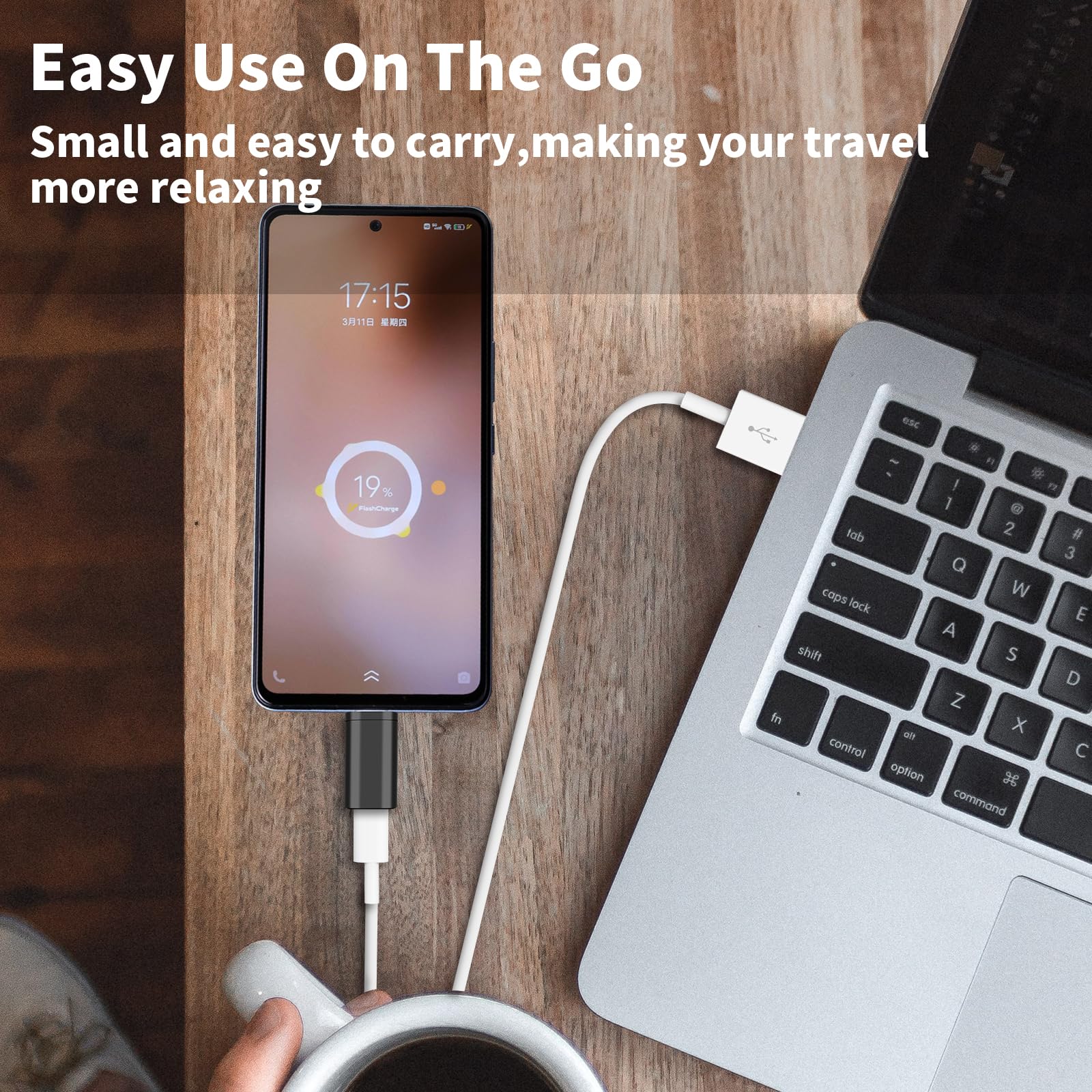 ACMEMATION for Lightning Female to USB C Male Adapter - 3 Pack 3.0 USB Type C Charger Connector Compatible with iPhone 15/15 Pro/15 Pro Max/15 Plus iPad Air Google Pixel Charging Data Transmission