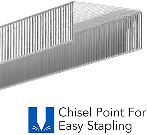 Staples 4 Pack - 20,000 Premium Staples S.F.3 - Heavy Duty Chisel Point Premium Staples 1/4 Inch Staple - Staples for Stapler Jam Free Office Staples for Standard Stapler