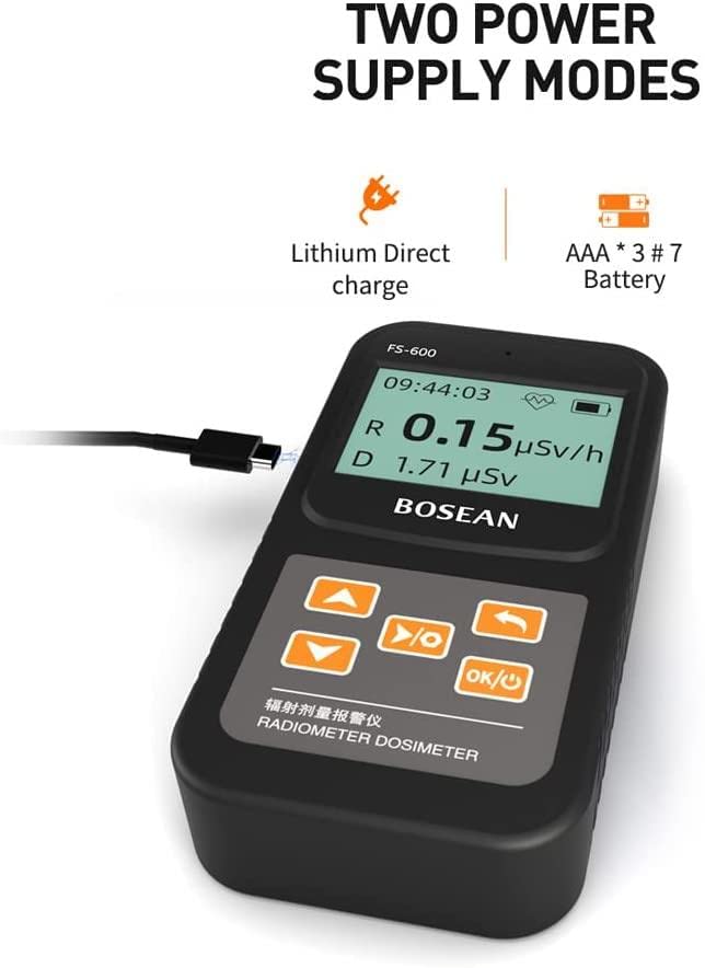 HPDONM Handheld Portable Nuclear Radiation Detector, 2022 New Radiation Dose Alarm Counter, Marble Radioactive Monitor Digital Meter High Sensitivity Accuracy Large Screen