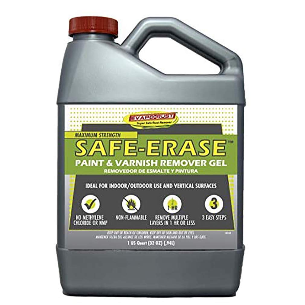 Evapo-Rust PS004 Safe-Erase Paint and Varnish Remover Gel – 32 fl oz, Contains No Acids, Fumes, or N-Methyl Pyrrolidone , Gray