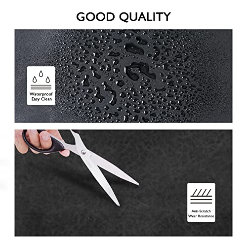 STMGOO Leather Repair Patch, Self-Adhesive Leather Repair Tape Kit for Couches Furniture Drivers Seat Sofas Car Seats Black 4x79inch