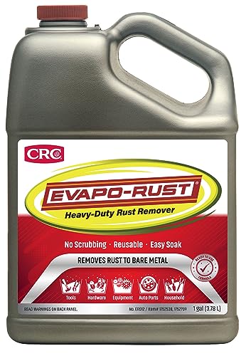 Evapo-Rust ER012 Super Safe Rust Remover – 128 oz., Non Toxic Rust Remover for Auto Parts, Hardware, Antiques | Rust Removers and Chemicals,Gray,1 gallon