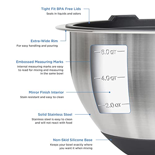 Viking 10-Piece Stainless Steel Bowl Set
