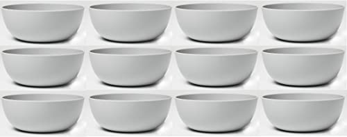 Room Essentials⢠- 37oz Plastic Cereal Bowl - Gray - Set of 12
