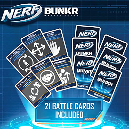 NERF Bunkr BattleZone Competition Pack of 4 Inflatable Crate and Barrel Shields - Barricades for Nerf Party and Nerf War