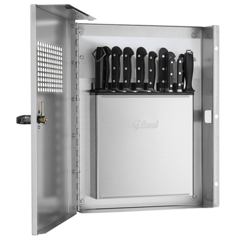 Edlund KLC-994 Locking Knife Cabinet with KR-699 Knife Rack