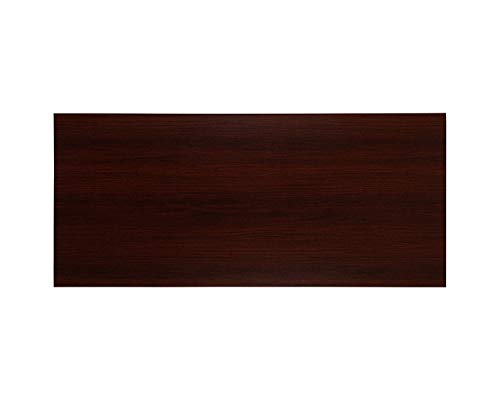 Flash Furniture Modern Commercial Grade Desk Industrial Style Computer Desk Sturdy Home Office Desk - 55" Length (Mahogany)