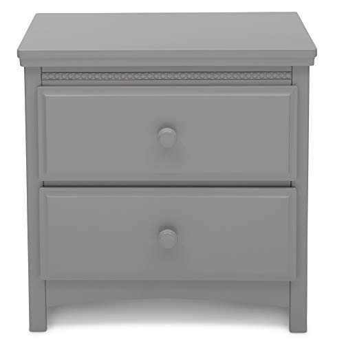 Delta Children Emerson Nightstand, Greenguard Gold Certified, Grey