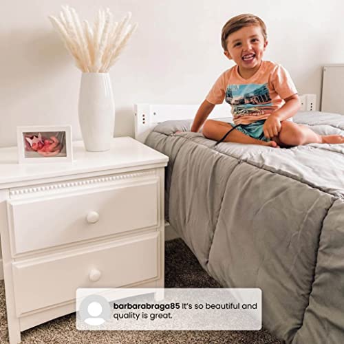 Delta Children Emerson Nightstand, Greenguard Gold Certified, Grey