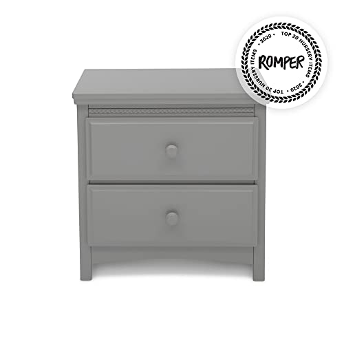 Delta Children Emerson Nightstand, Greenguard Gold Certified, Grey