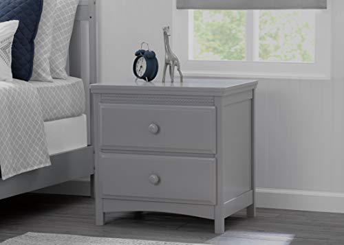 Delta Children Emerson Nightstand, Greenguard Gold Certified, Grey