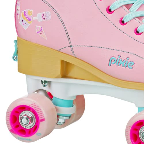 Roller Derby Pixie Adjustable Girl's Roller Skates Pink Medium (3-6)