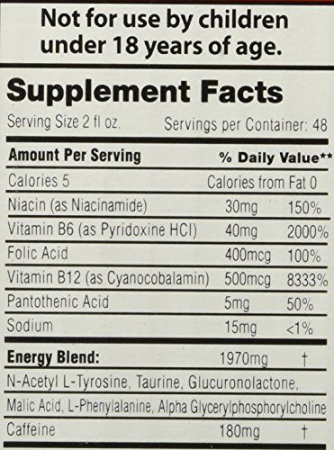 Kirkland Signature Energy Shot (48 Count), "24 Berry, 12 Pomegranate, & 12 Orange, 2 Fl Oz each, 48 Count (Pack of 1)