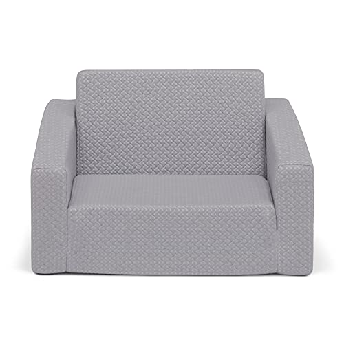 Delta Children Serta Cozee Flip Out Memory Foam Chair, Grey