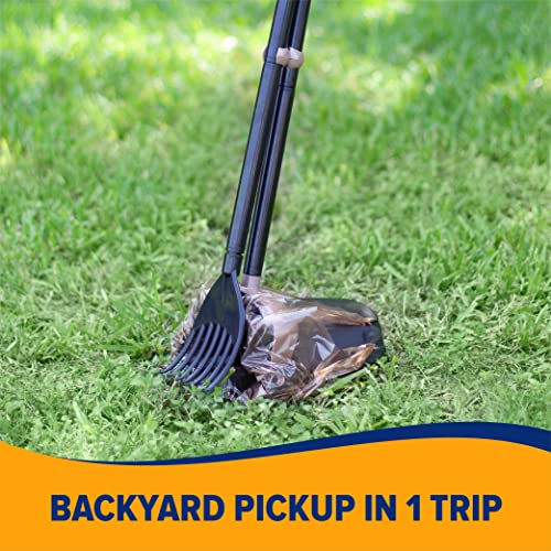 Arm & Hammer Swivel Bin & Rake Pooper Scooper Waste Management System (2 Bonus Heavy Duty Handle Tie Waste Bags Included for Premium Odor Control)