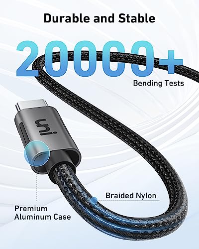 uni 100W USB C to USB C Cable 15ft, USBC to USBC Cable PD Fast Charging Cable, USB C Charger Cable (5A 20V) Compatible with Samsung Galaxy S24, iPhone15/Pro/Plus/ProMax, MacBook Air/Pro, iPad Pro