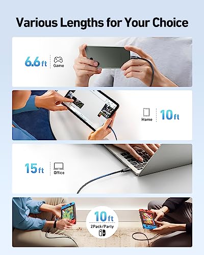 uni 100W USB C to USB C Cable 15ft, USBC to USBC Cable PD Fast Charging Cable, USB C Charger Cable (5A 20V) Compatible with Samsung Galaxy S24, iPhone15/Pro/Plus/ProMax, MacBook Air/Pro, iPad Pro