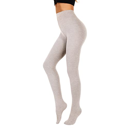 Fleece Lined Tights Women Winter Thermal Warm Leggings for Women Thick Tights Slimmer Opaque Pantyhose Buckwheat color One Size