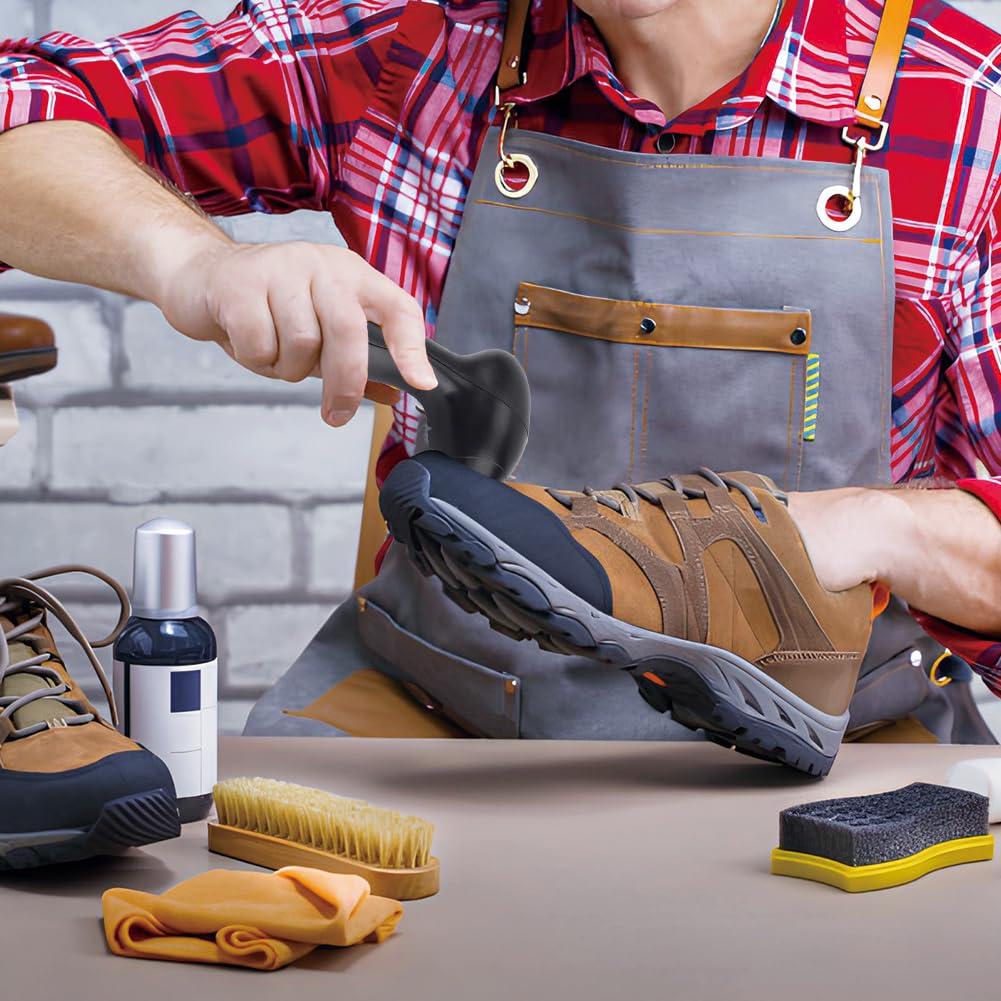 Electric Shoes Polishers, Shoe Cleaner Brush Buffer Kit Dust Portable Shiner Care Polisher Cleaning Brushes Mini Wireless Clean Machine Device Leather Polish Belts Sneakers Bags Sofa Home Car Seat