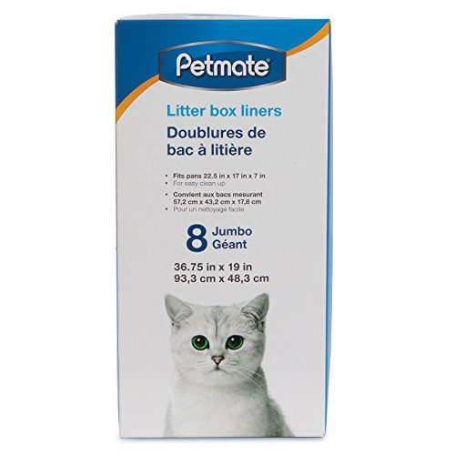 Petmate, Litter Pan Boxed Liners, Jumbo, 8 Pack
