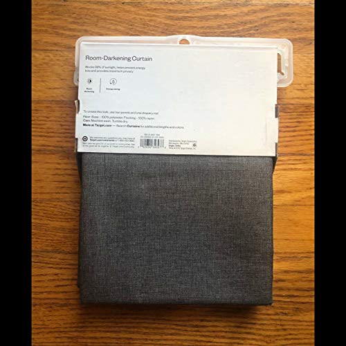 Room Essentials Lightblocking Curtain Panel Charcoal 42"x 84"