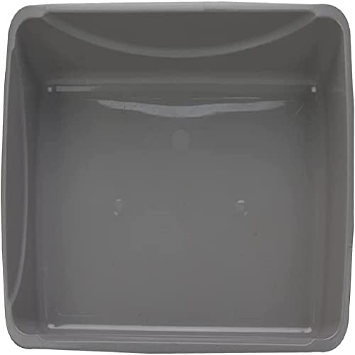 Petmate Open Cat Litter Box, Large Nonstick Litter Pan Durable Standard Litter Box, Mouse Grey Great for Small & Large Cats Easy to Clean & USA Made
