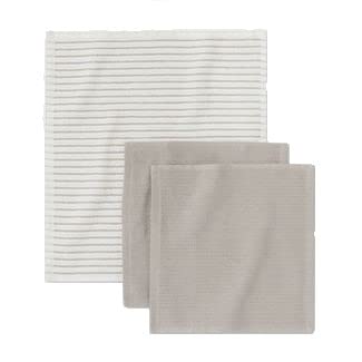 ROOM ESSENTIALS⢠- 9pk Dish Cloths (3 Striped, 6 Solid) - Jet Gray