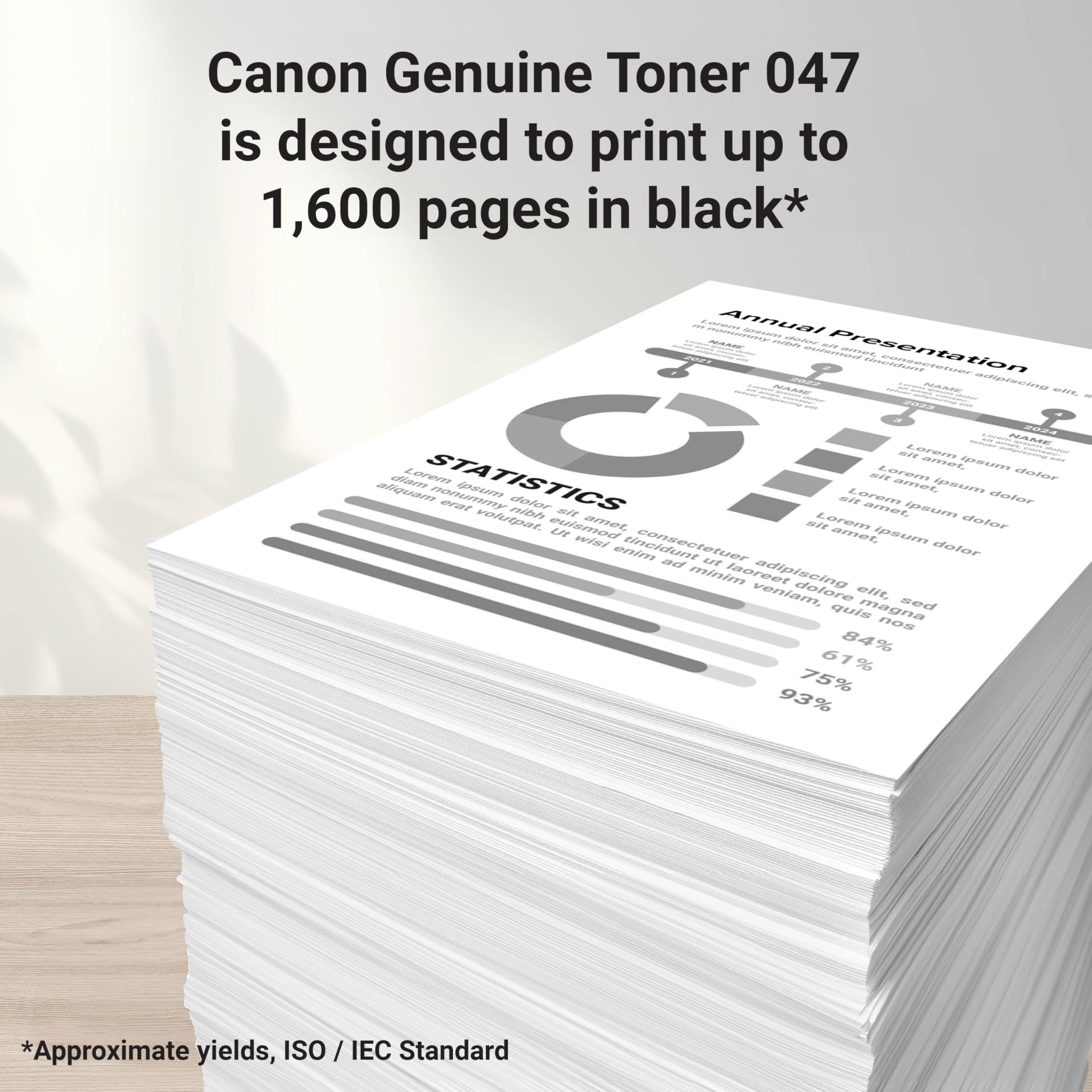 Canon Genuine Toner, Cartridge 047 Black (2164C001), 1 Pack, for Canon imageCLASS LBP113w, MF113w Laser Printer