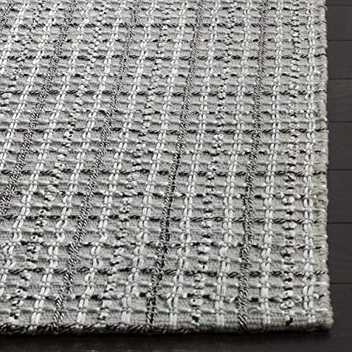 SAFAVIEH South Hampton Collection 8' x 11' Beige SHA241A Handmade Flatweave Grid Area Rug