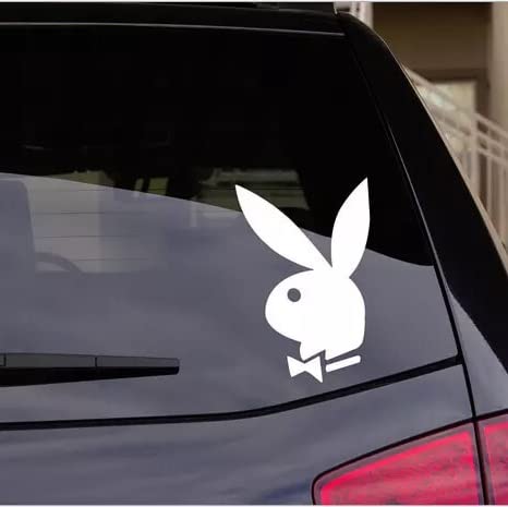 Bunny Vinyl Decal Car Wall Window Sticker Choose Size Color (8, White)