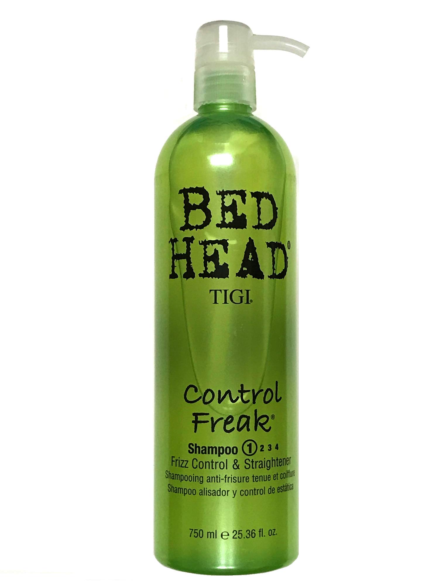 TIGI Bed Head Control Freak Shampoo, Frizz Control and Straightener, 25.36-Fluid Ounce (750 ml)