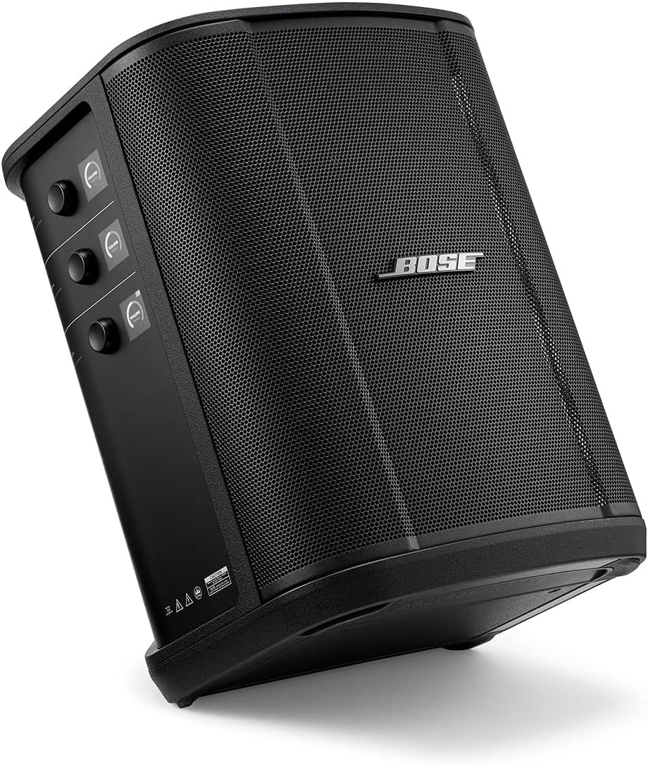 Bose S1 Pro Bluetooth Speaker System Bundle with Battery, Shure PGA48 Microphone, 15ft XLR Audio Cable (6 items)