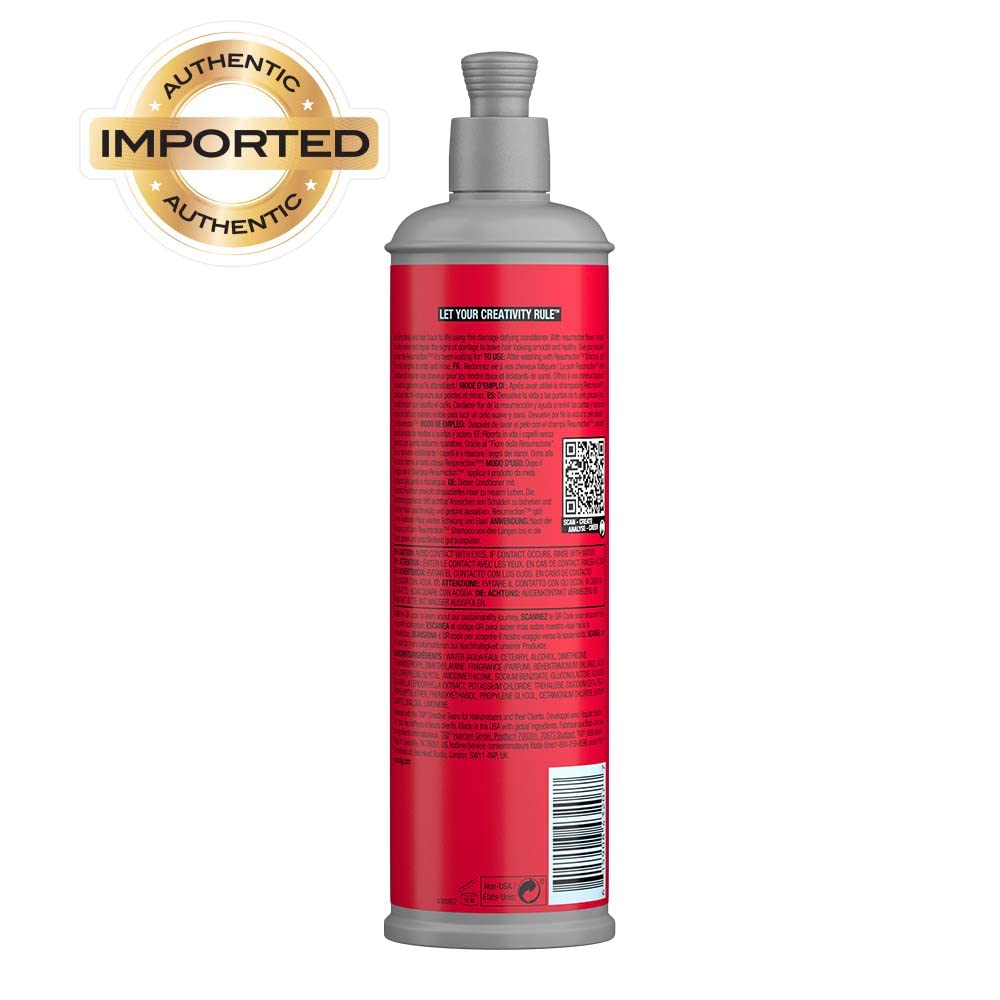 TIGI Bed Head RESURRECTION REPAIR CONDITIONER FOR DAMAGED HAIR 13.53 fl oz