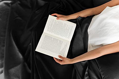 Queen Size Sheet Set - Breathable & Cooling Sheets - Hotel Luxury Bed Sheets - Extra Soft - Deep Pockets - Easy Fit - 4 Piece Set - Wrinkle Free - Comfy - Black Bed Sheets - Queens Sheets – 4 PC