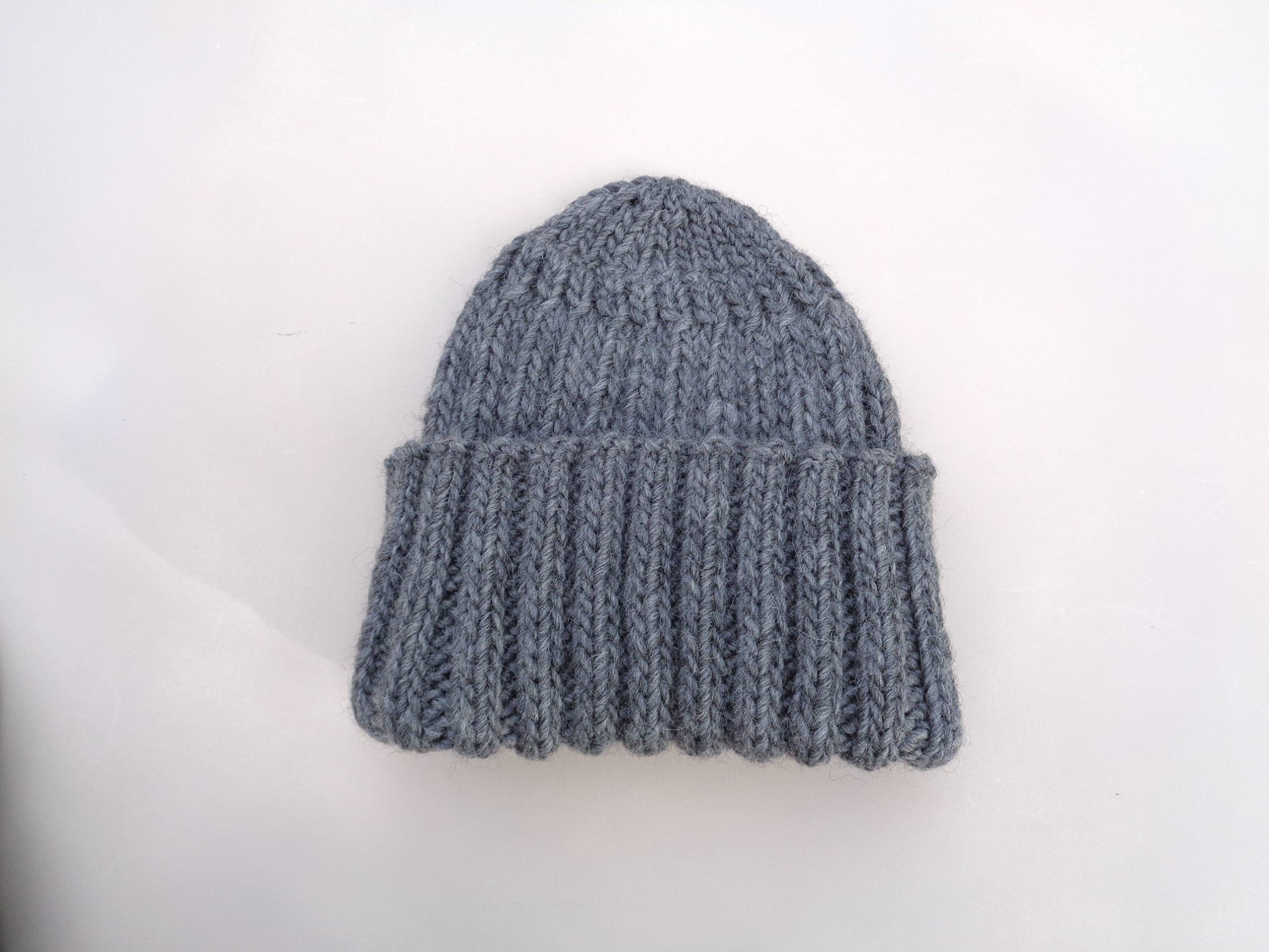 Alpaca Wool Beanie Hat, Hand Knit Watch Cap, Men or Women, Stretchy Seamless Fit, CHOOSE COLOR