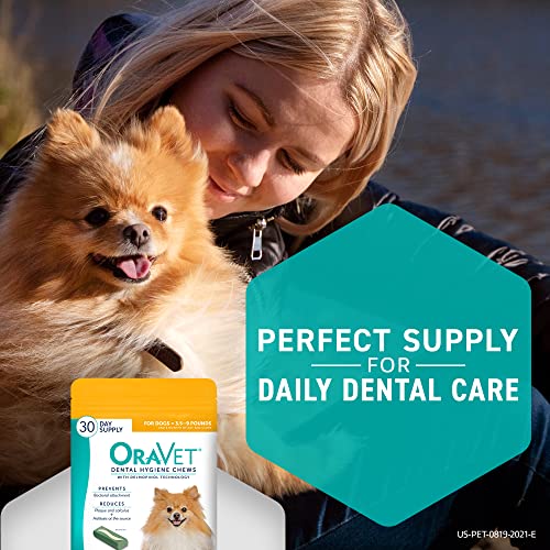 Merial Oravet Dental Hygiene Chew For X-Small Dogs (3.5-9Lbs Lbs), Dental Treats For Dogs, 30 Count