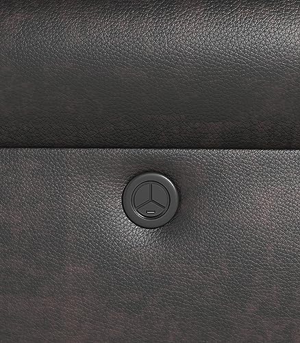 Breathable Leather Upholstered Power Motion Reclining 3 Seaters Sofa Couch W/USB Port, Wireless Charger,Stainless Steel Cupholders,Drop Down Table,2 Recliner Chaises and Magazine Bag for Living Room