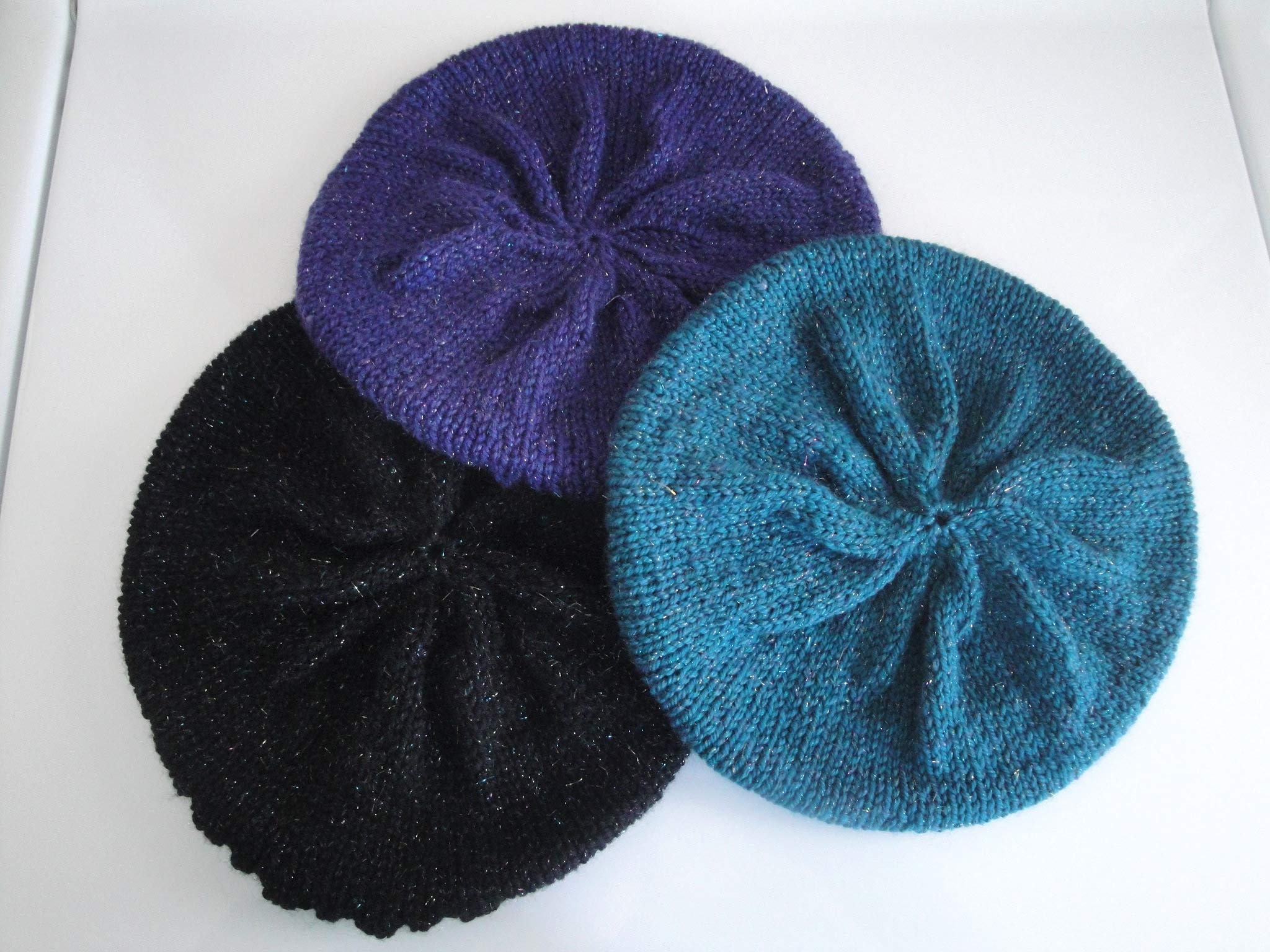 Hand Knit Slouch Hat, Soft Wool, Slouchy Beanie Women & Teen Girls, CHOOSE COLOR