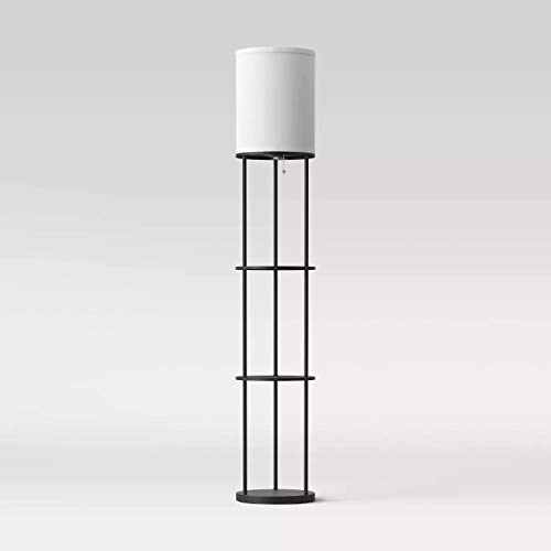 Room Essentials Shelf Lamp Black (Includes LED Light Bulb)