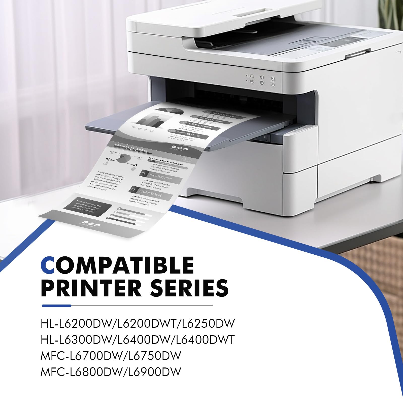 Toner Bank Compatible TN880 TN-880: Toner Cartridge Replacement for Brother TN880 TN 880 HL-L6200DW MFC-L6700DW MFC-L6800DW HL-L6200DWT HL-L6300DW MFC-L6900DW Super High Yield Printer (Black, 2-Pack)