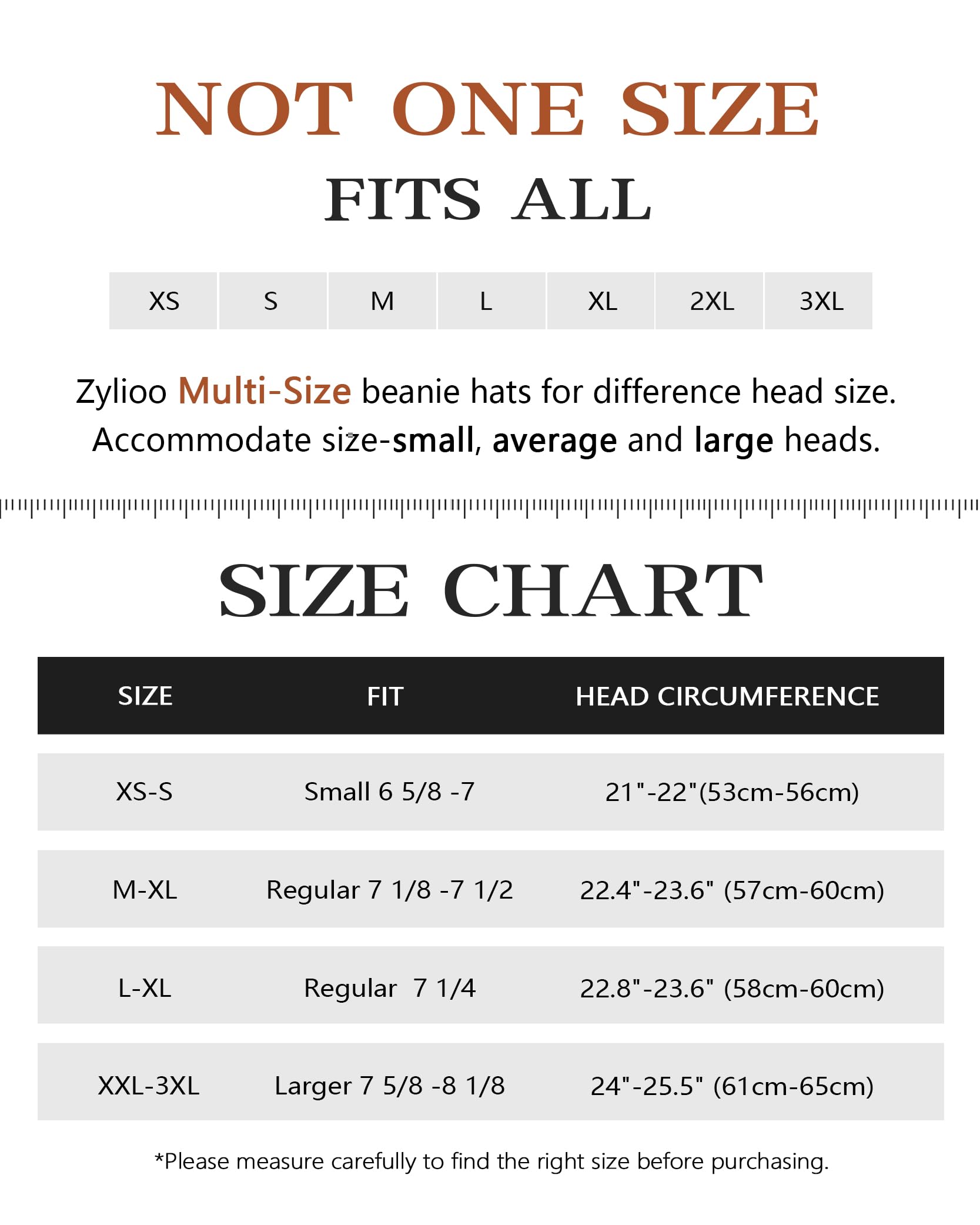 Zylioo Extra Large Beanie for Men Big Head,Winter Soft Knit Beanie Hat,Warm Stocking Cap for Men Women