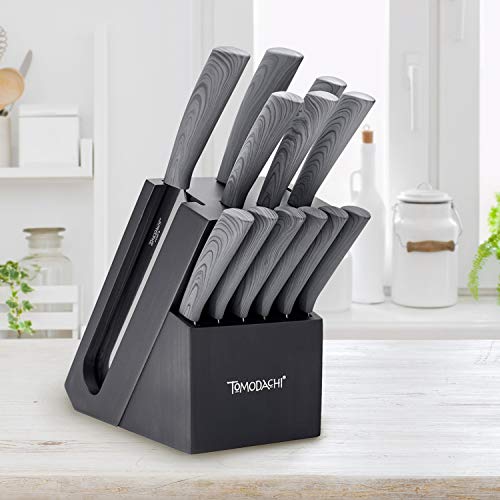 Hampton Forge Tomodachi HMC01B612L Raintree Ash โ 13 Piece Knife Block Set