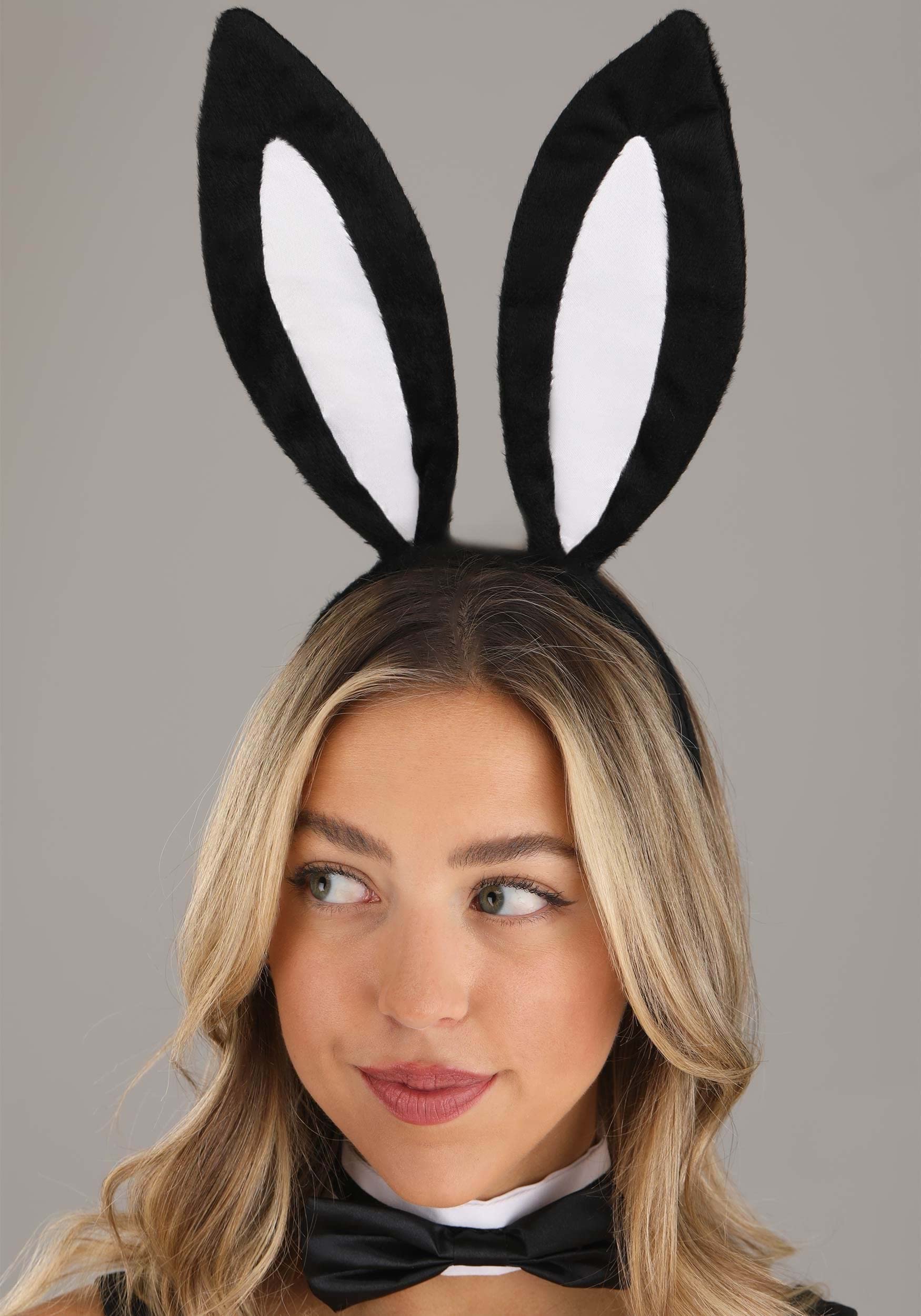 elope Black and White Sexy Bunny Costume Kit for Women Standard