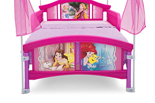 Delta Children Canopy Toddler Bed, Disney Princess( 54.5"lx29.5" w x 51" h)