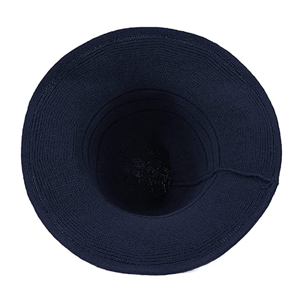 TreaZieo Womens Felt Pointed Adult Witch Hat Foldable Wide Brim Wool-Knit Floppy Hat Dark Grey