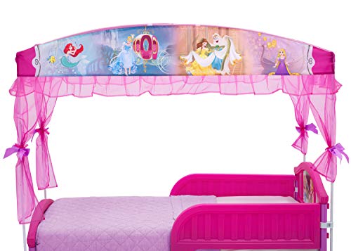 Delta Children Canopy Toddler Bed, Disney Princess( 54.5"lx29.5" w x 51" h)