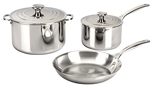 Le Creuset Tri-Ply Stainless Steel 5 pc. Cookware Set, 5 pc