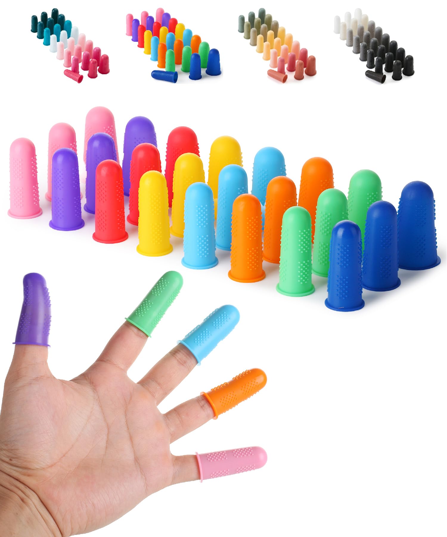 Mr. Pen- Hot Glue Gun Finger Protectors, 24 pcs, Silicone Finger Protectors, Finger Protectors, Finger Protectors for Hot Glue, Silicone Thimble, Hot Glue Finger Protectors, Finger Guard